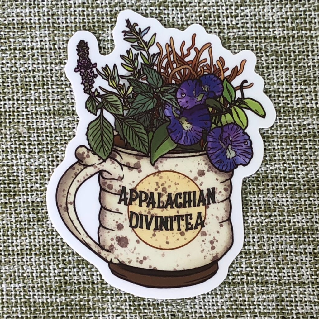 Sticker 'Teacup' - Appalachian DiviniTEA